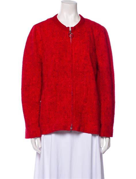 Akris Punto Jacket Red Jackets Clothing Wak144689 The Realreal