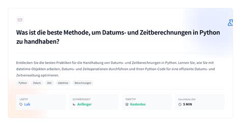 Was Ist Die Beste Methode Um Datums Und Zeitberechnungen In Python Zu