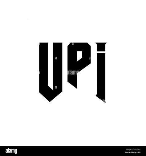 Upi Letter Logo Design For Technology Company Upi Logo Design Black And White Color Combination