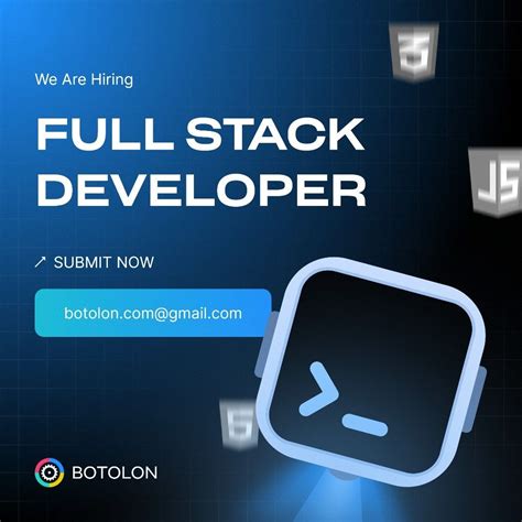 Botolon On Linkedin Job Title Full Stack Web Developer Responsibilities 1 Design And