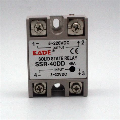 Ssr 25dd 40dd Dc Control Dc Ssr White Shell Single Phase Solid State Relay Sale