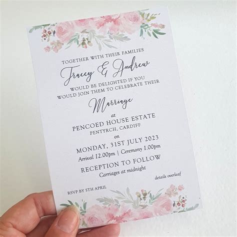 Simple Wedding Invitations By Jo Wedding Stationery Cardiff