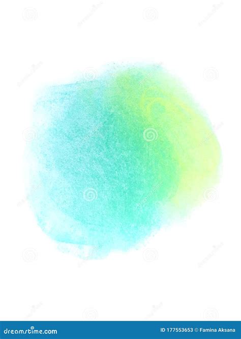 Colorful Abstract Pastel Blot Isolated On White Background Stock Image Image Of Inscription