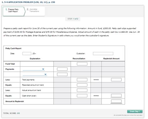 Solved 1 5 4 Application Problem L09 10 11 P 150 1
