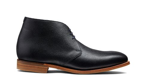 Burwick Navy Grain Barker Shoes Europe