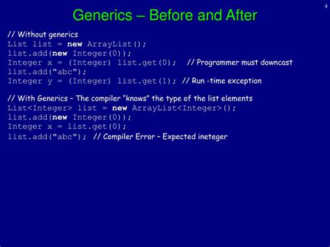 Ppt Java Generics Powerpoint Presentation Free Download Id4306145