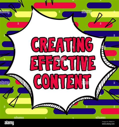 Hand Writing Sign Creating Effective Content Concept Meaning Valuable
