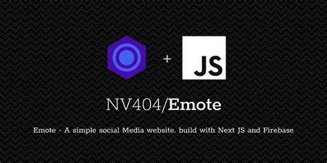 github nv404 emote emote a simple social media website build with