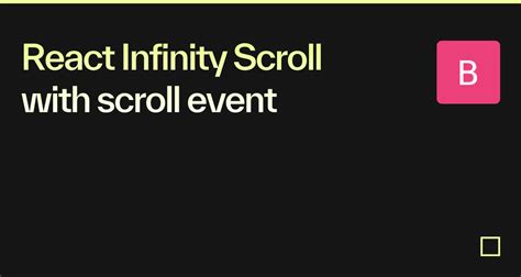 React Infinity Scroll With Scroll Event Codesandbox