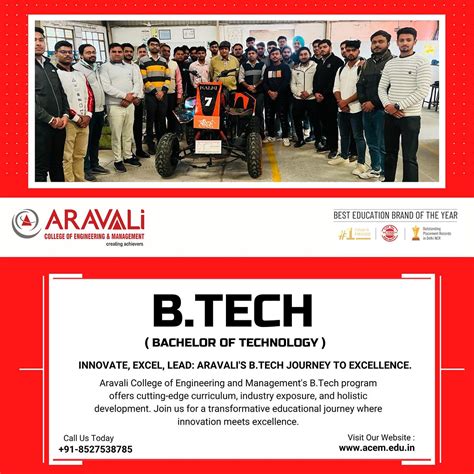 Aravali College Of Engineering And Managements Btech Program Shaping Future Engineers By