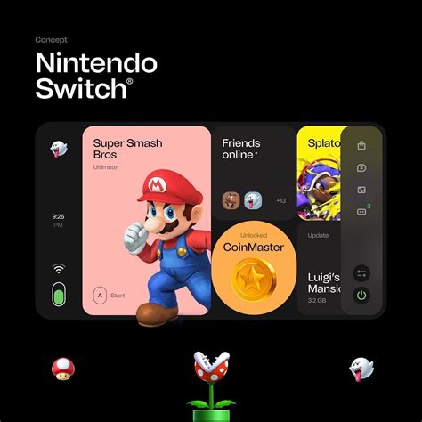 Nintendo Switch Interface Concept Game Ui Design Emoji Design Interactive Design
