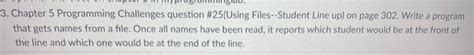 Solved 3 Chapter 5 Programming Challenges Question