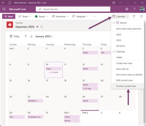 How To Format A Microsoft Lists Calendar View Hands On Lists