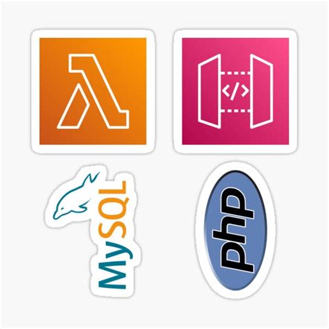 Serverless Lamp Stack 4x Sticker Combo Pack Sticker For Sale By