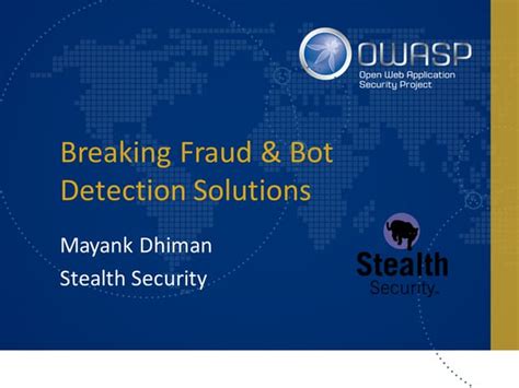 Breaking Fraud And Bot Detection Solutions Pdf