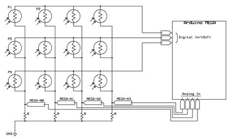 Voltage Divider Unstable Readings In Photoresistor Matrix With