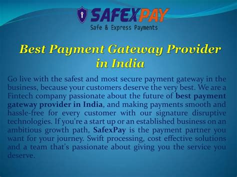 Ppt Best Payment Gateway Provider In India Powerpoint Presentation Free Download Id7907258