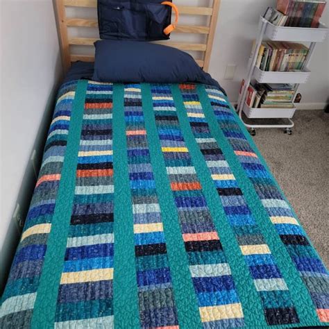 Vintage Rose Patchwork Twin Quilt One Of A Kind Etsy