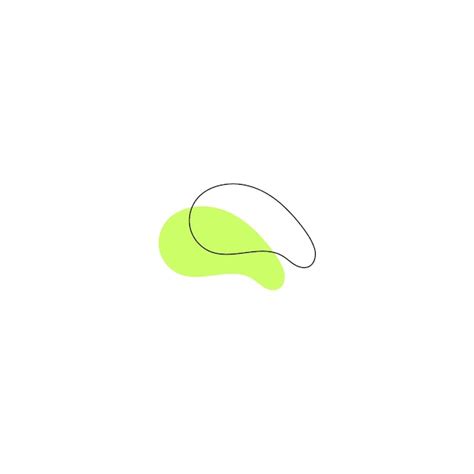 Premium Vector Blob Element Vector Light Green Color Vector