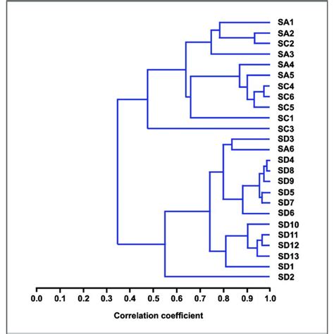 A Dendrogram Generated By Cluster Analysis Of The Percentage