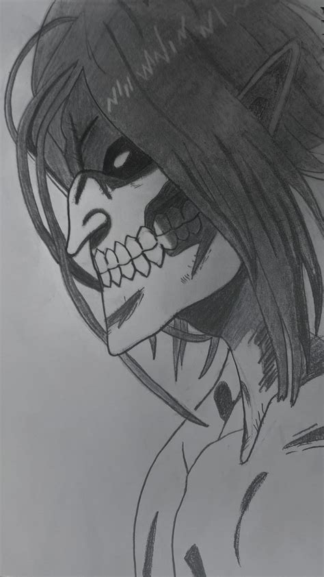 Eren Drawing Titan Form