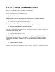 Understanding Encryption And Decryption In CSC 616 Assignments Course Hero