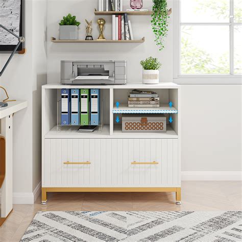 Ebern Designs Benedito 1 Drawer Lateral Filing Cabinet White Home