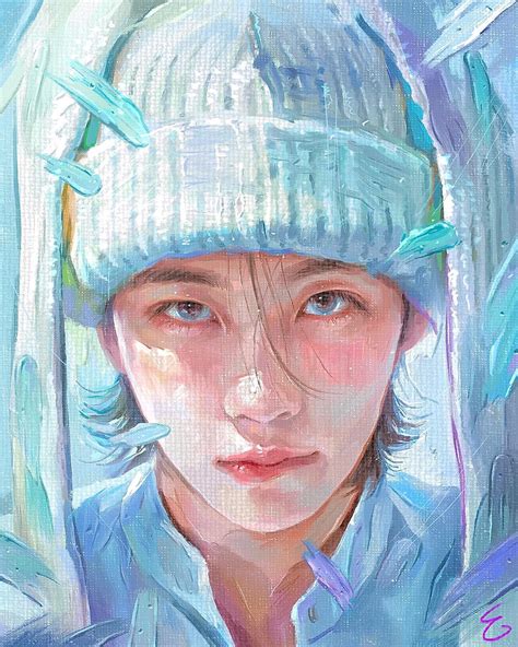 밍기적그린 아뜰리에 유화처럼 꾸덕한 표현도 가능한 아이패드 인물화😆😆 세븐틴 정한님 그려주셨어요 이은작가님의 아이패드 자율반 수강생님 작업입니다 Ipaddrawing