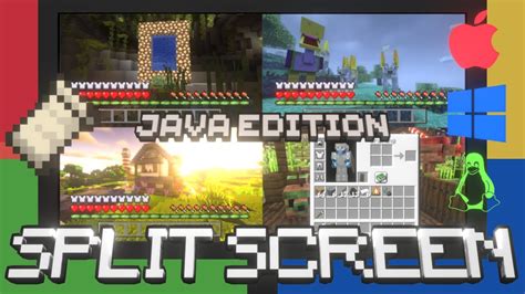 Minecraft Java Split Screen Setup Tutorial Youtube