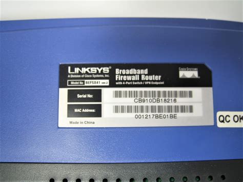 Linksys Broadband Firewall Router Befsx41 4 Port Switch Vpn Endpoint New Open Box Max