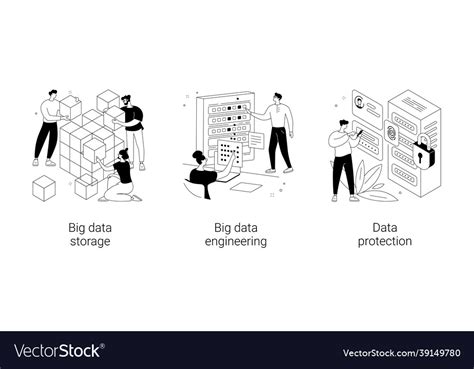 Database Security Abstract Concept Royalty Free Vector Image