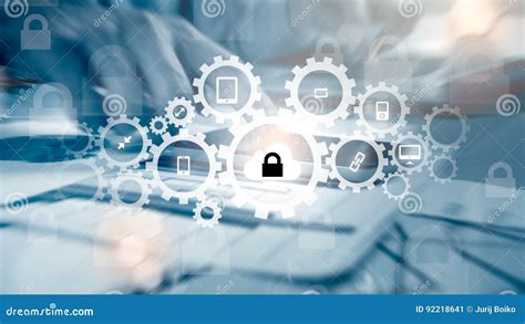 Protect Cloud Information Data Concept Security And Safety Of Cloud Data Stock Image Image Of