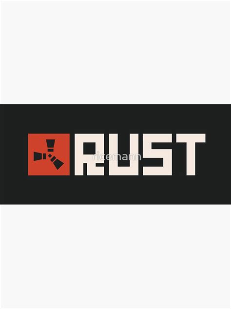 Rust Logo Sticker By Ricemann Redbubble