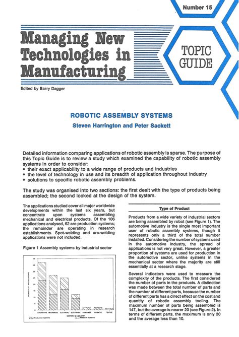 PDF Robotic Assembly Systems