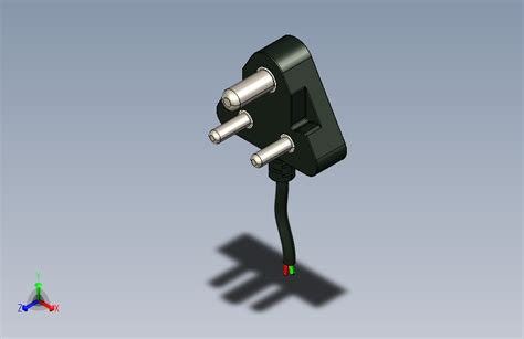 交流电源插头 Iges 模型图纸下载 懒石网