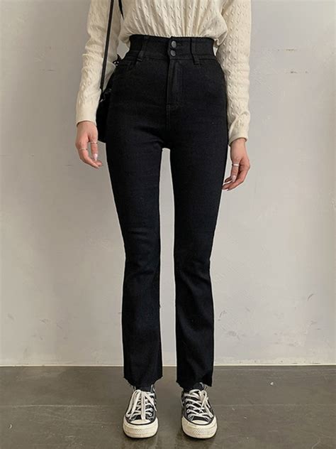 리리앤코 1만장 돌파♥ 숏기본롱 25 36 린시오 투버튼 밴딩 스판 데님 팬츠 청바지 봄가을데일리룩데이트룩