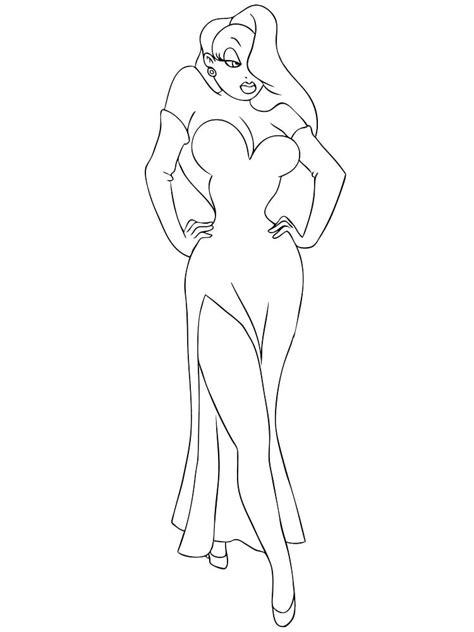 Jessica Rabbit Coloring Pages