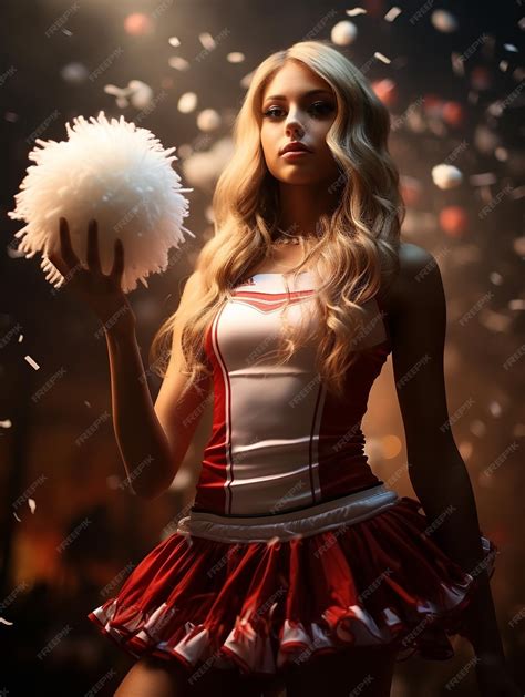 Premium Ai Image Cheerleaders Beautiful Athletic Girl With Dance Skills