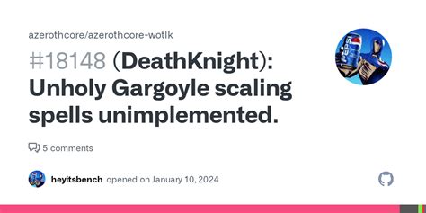 Deathknight Unholy Gargoyle Scaling Spells Unimplemented · Issue