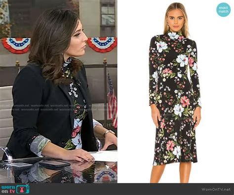Wornontv Hallies Black Floral Long Sleeve Dress On Today Clothes