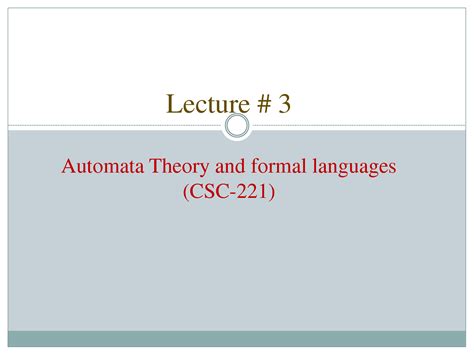 SOLUTION Theory Of Automata Studypool