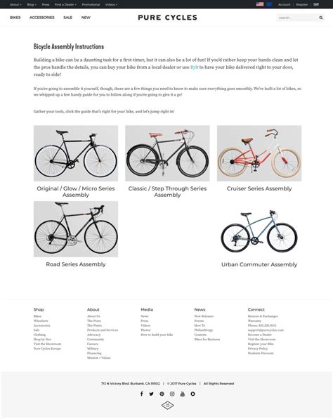 Pure Cycles Website Design Analysis Designrush