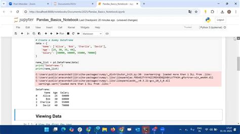 Basic Introduction Of Pandas Library Python Youtube