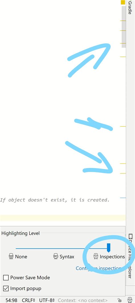 How To Show Error Warning Marks In Android Studio Scroll Bar Like Eclipse Stack Overflow