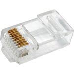 05-1021, Штекер компьютерный RJ45, 8Р8С кат5, без вставки, Китай ...