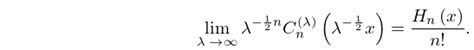 dlmf §18 7 interrelations and limit relations ‣ classical orthogonal
