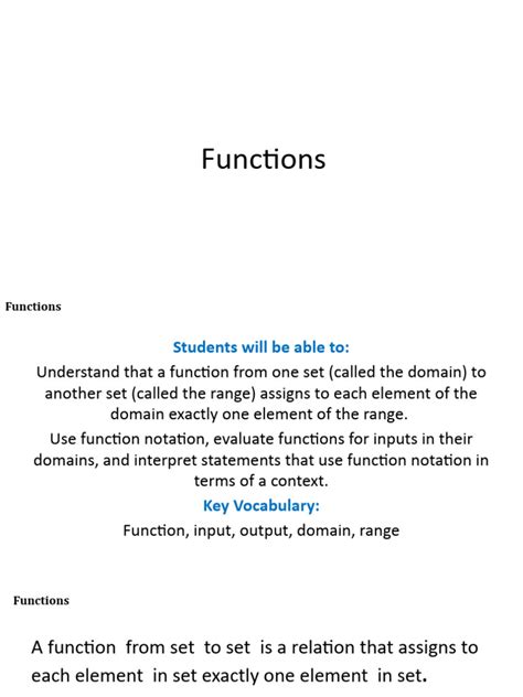 1 1functions Pdf Function Mathematics Set Mathematics