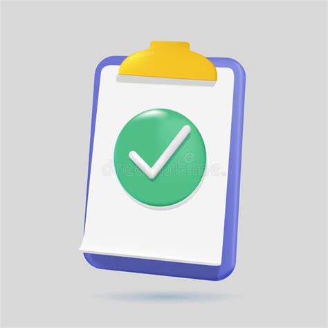 Check Mark Icon Approvement Concept Document File Clipboard