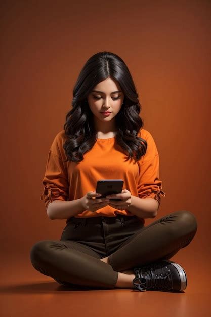Premium Ai Image Dark Haired Woman