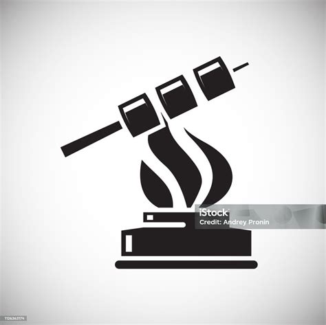 그래픽 및 웹 디자인 현대 간단한 벡터 기호에 대 한 흰색 바탕에 캠프 파이어 아이콘 인터넷 개념입니다 웹사이트 디자인 웹 버튼 또는 모바일 애플 리 케이 션에 대 한 최신